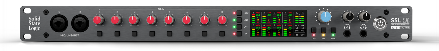 SSL から新製品 USBオーディオインターフェース “SSL18” “ALPHA8” ,HarrisonAudioからチャンネルストリップ “32cMS”を発表 - Solid State ...